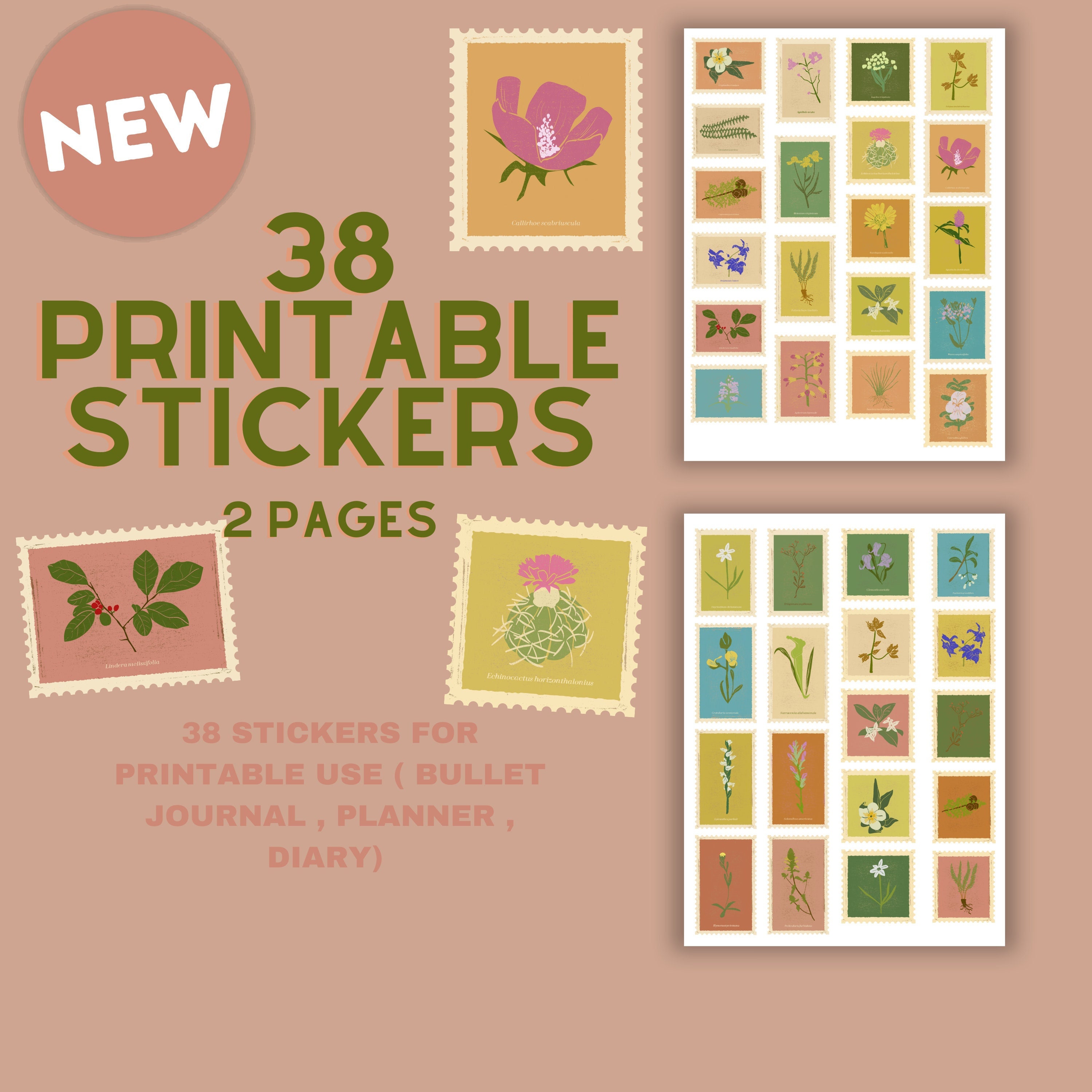 Printable Stickers, Cute Stickers, Digital Stickers, Stickers, Kawaii ...