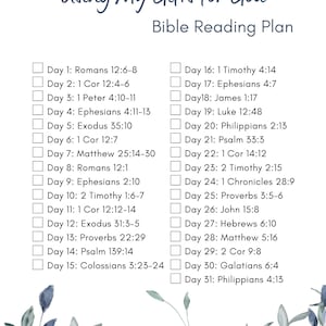 30-guided Bible Reading Plan: Strengthen Your Faith With Daily Devotionals and Scripture ...