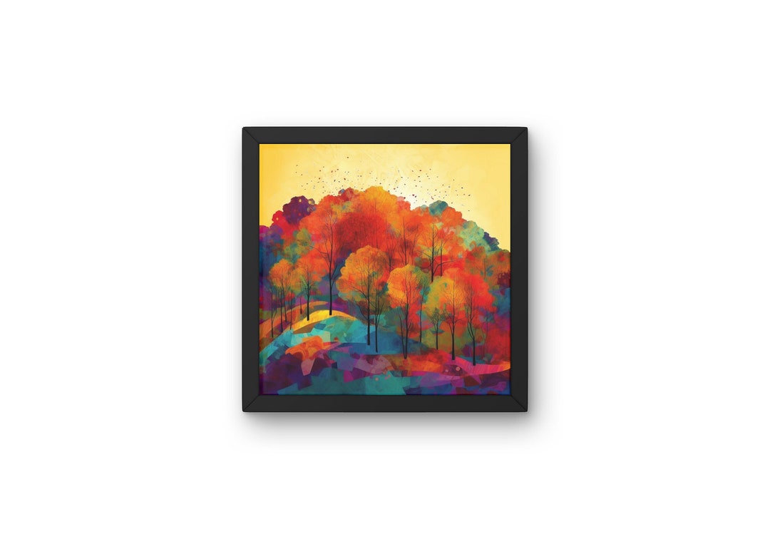 Naturalistic Art Nature Scene Print Art Digital Download Trees on a ...