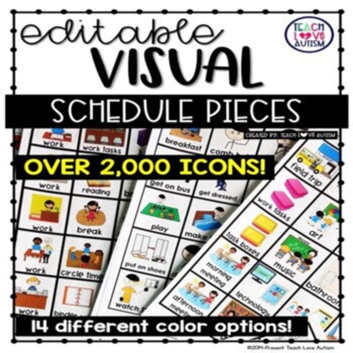 Editable Schedule Visuals for Autism or Special Education - Etsy