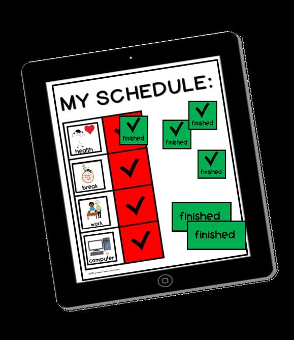 Editable Visual Schedule for Special Education - Etsy