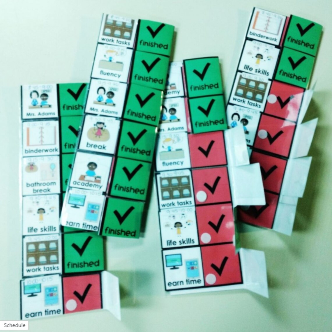 Editable Visual Schedule for Special Education - Etsy