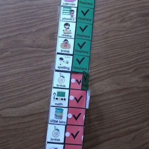 Editable Visual Schedule for Special Education - Etsy