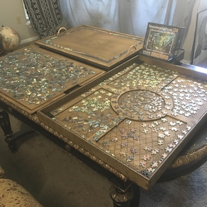 Spinning Puzzle Board, Sorting Tray, & Magnet Lid - Celtic Engraved ...