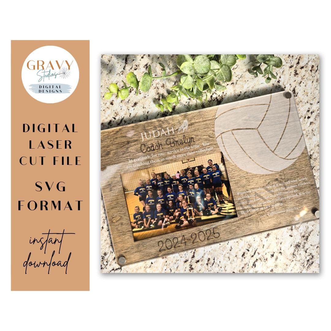 Volleyball Coach SVG | Volleyball File| Volleyball Laser File | Coach ...