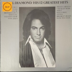 Neil Diamond - His 12 Greatest Hits. Vintage 1974 Vinyl LP. FREE ...