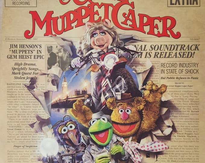 The Great Muppet Caper - Original Soundtrack. Vintage 1981 Vinyl LP ...