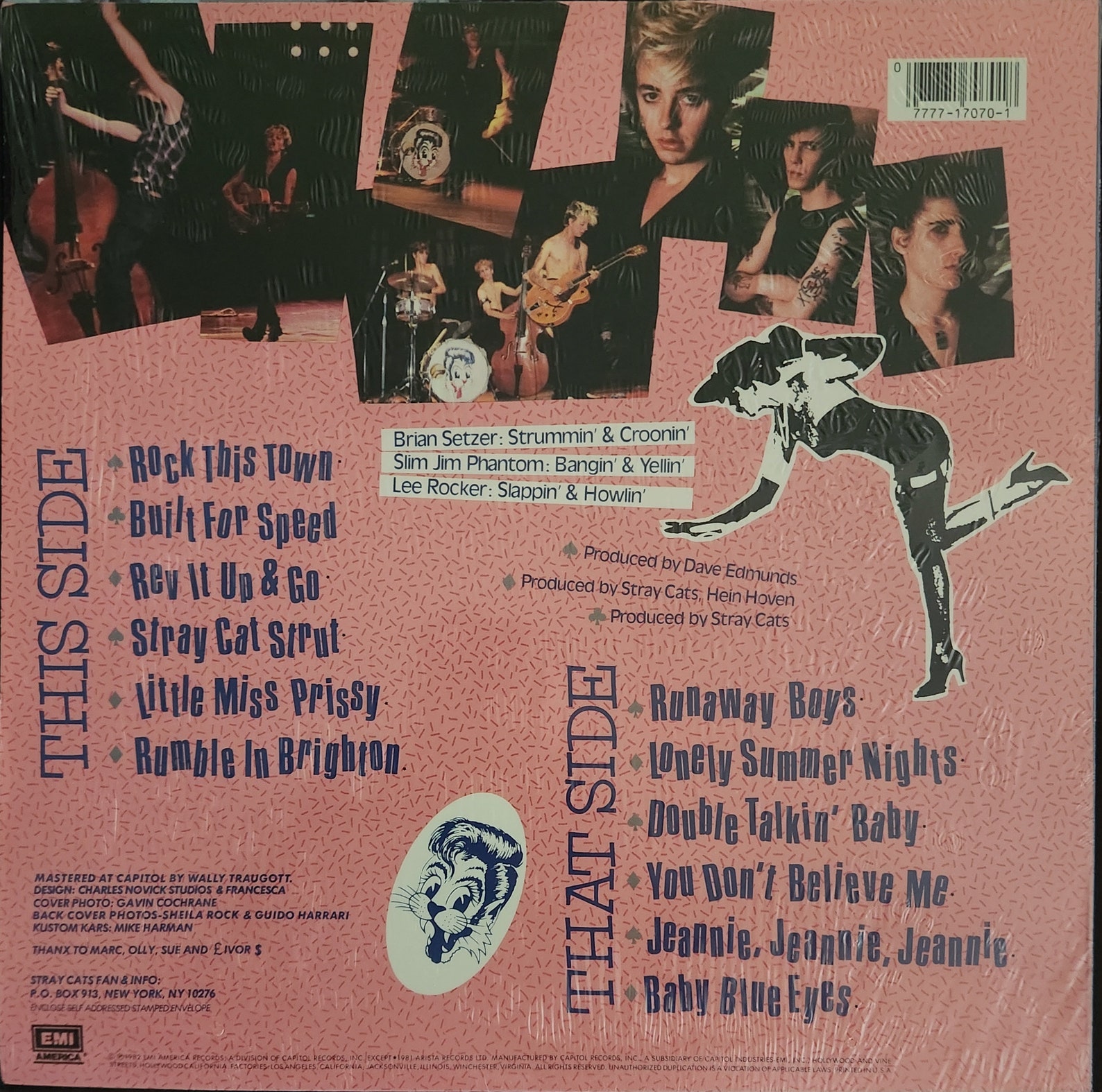 Stray Cats - Built for Speed. Vintage 1982 Vinyl LP. FREE SHIPPING ...