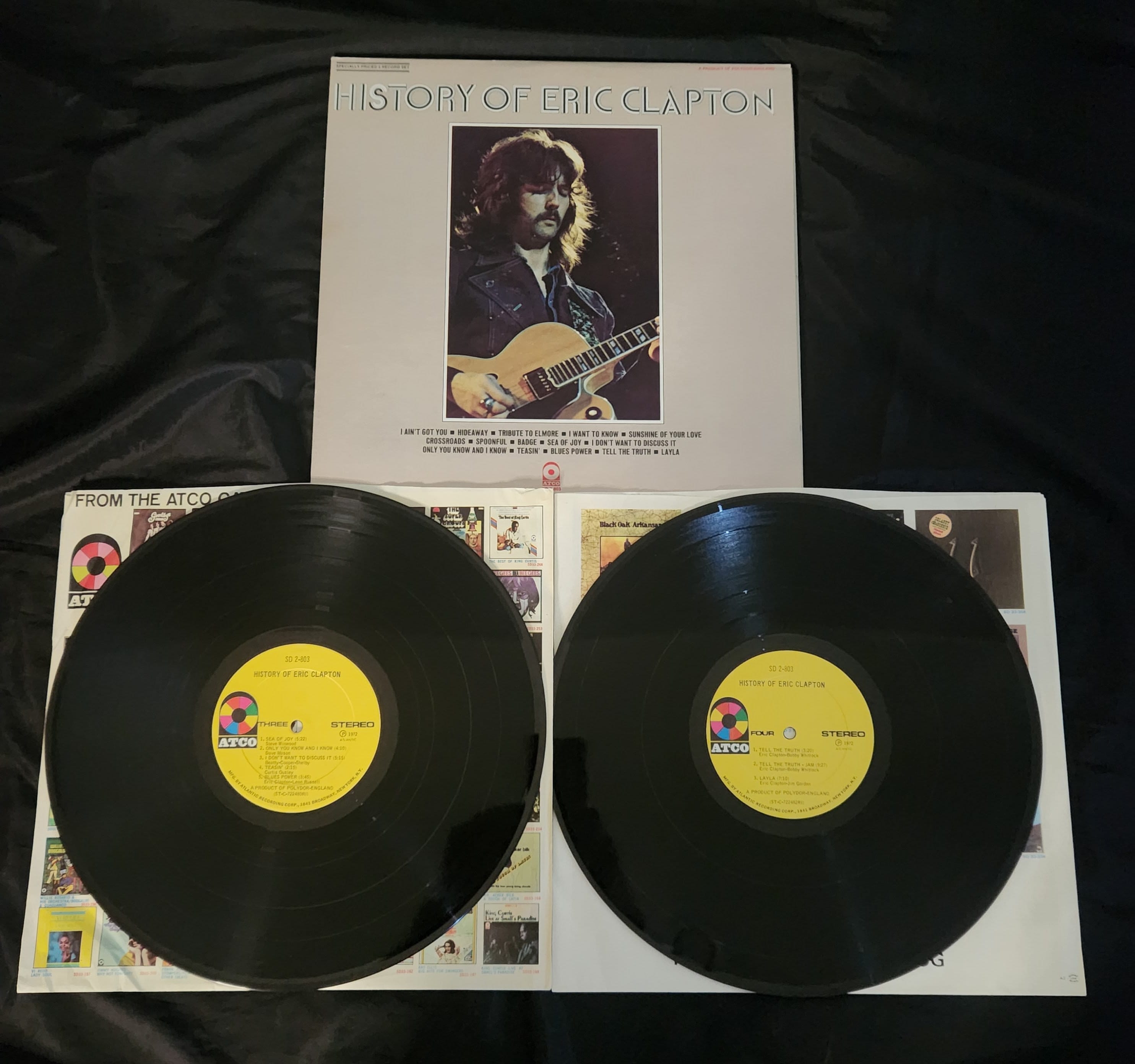 Eric Clapton - History of Eric Clapton. Vintage 1972 Vinyl LP. FREE ...
