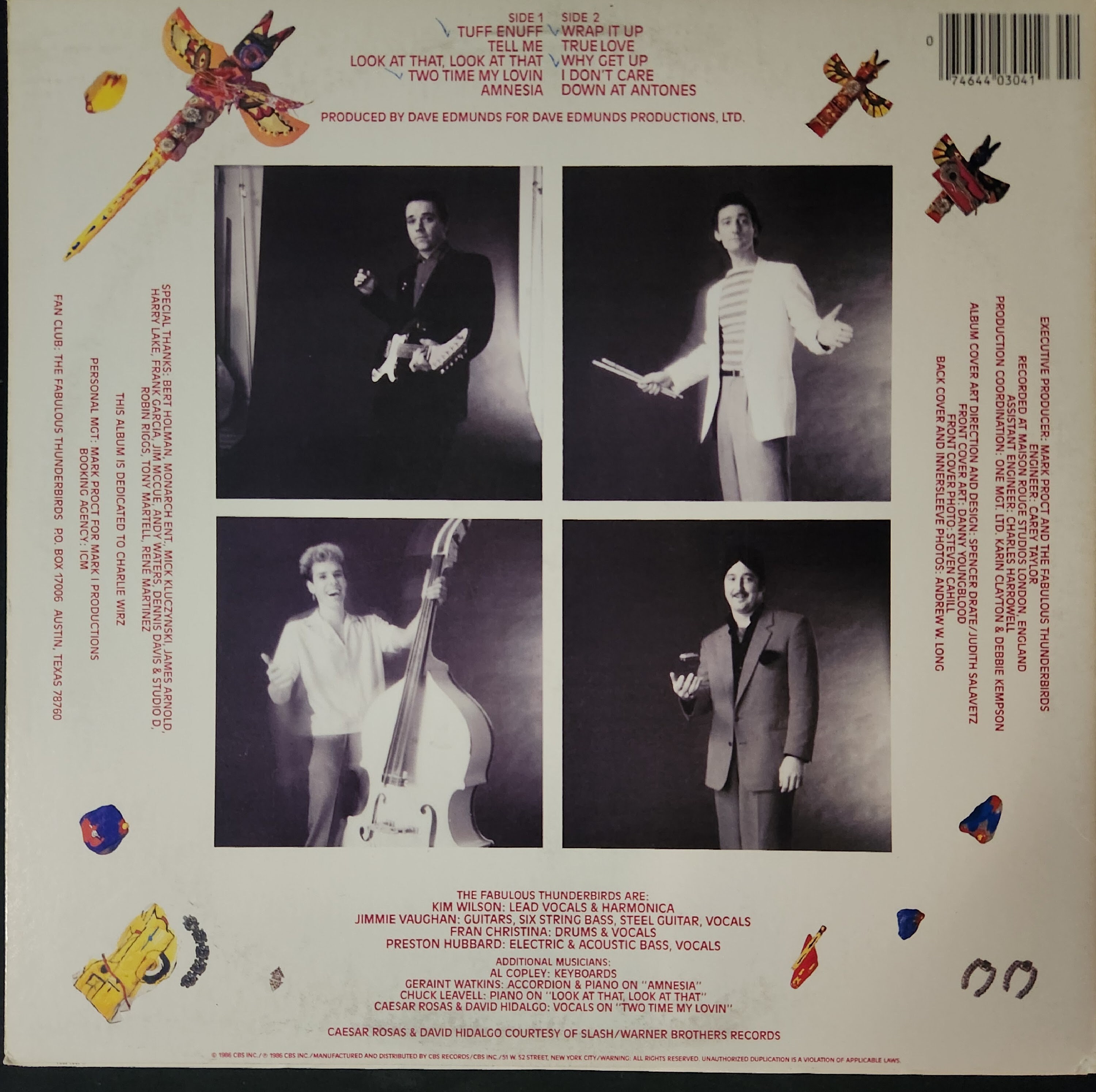 The Fabulous Thunderbirds Tuff Enuff. Vintage 1986 Vinyl LP. FREE ...