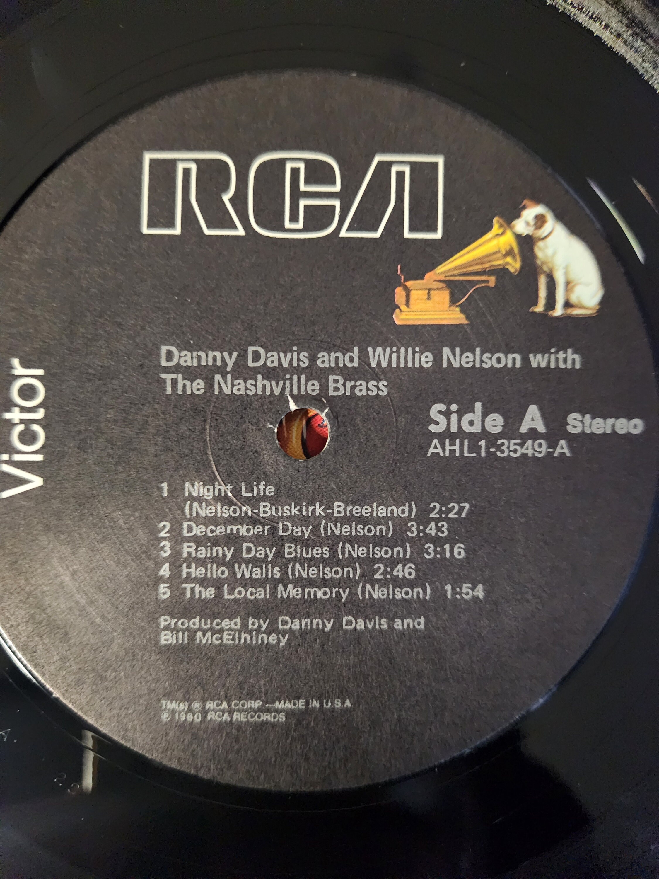 Danny Davis & Willie Nelson With the Nashville Brass. Vintage 1980 ...
