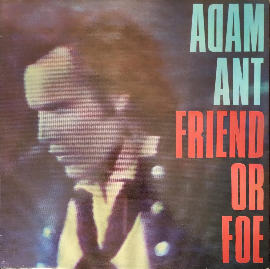 Adam Ant - Friend or Foe. Vintage 1982 Vinyl LP. FREE SHIPPING!!! - Etsy