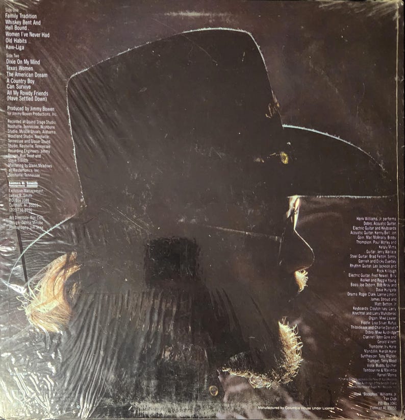 Hank Williams Jr. - Greatest Hits. Vintage 1982 Vinyl LP. FREE SHIPPING ...