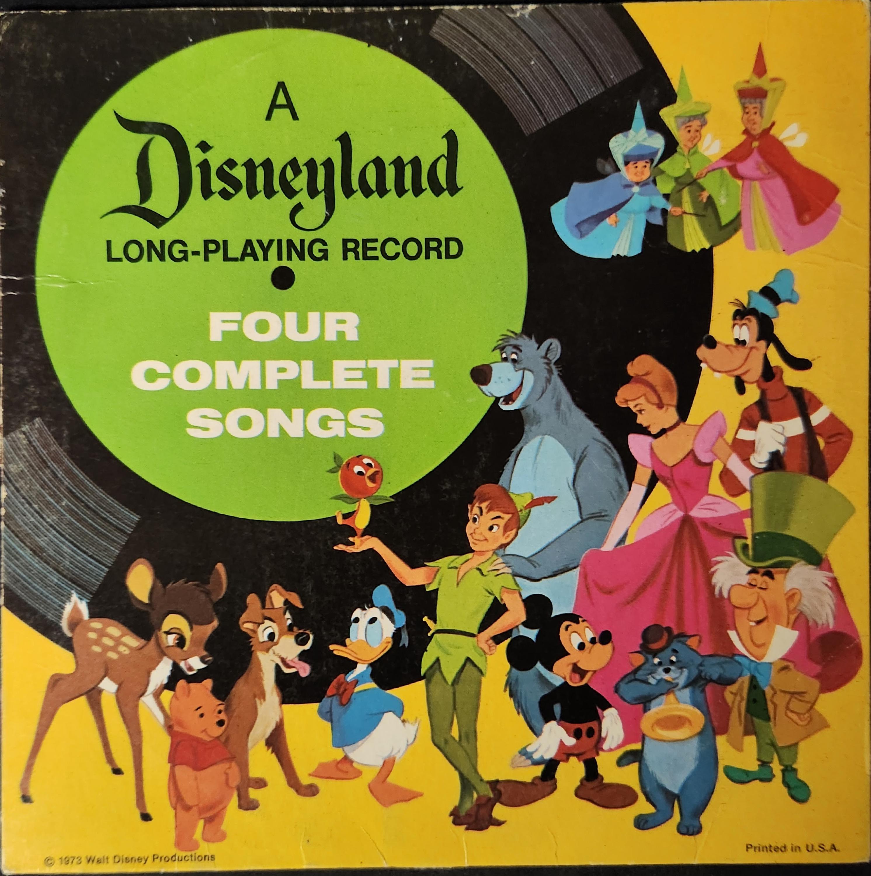 Walt Disney's Pinocchio. Four Song 7". Vintage 1973 Vinyl LP. FREE ...