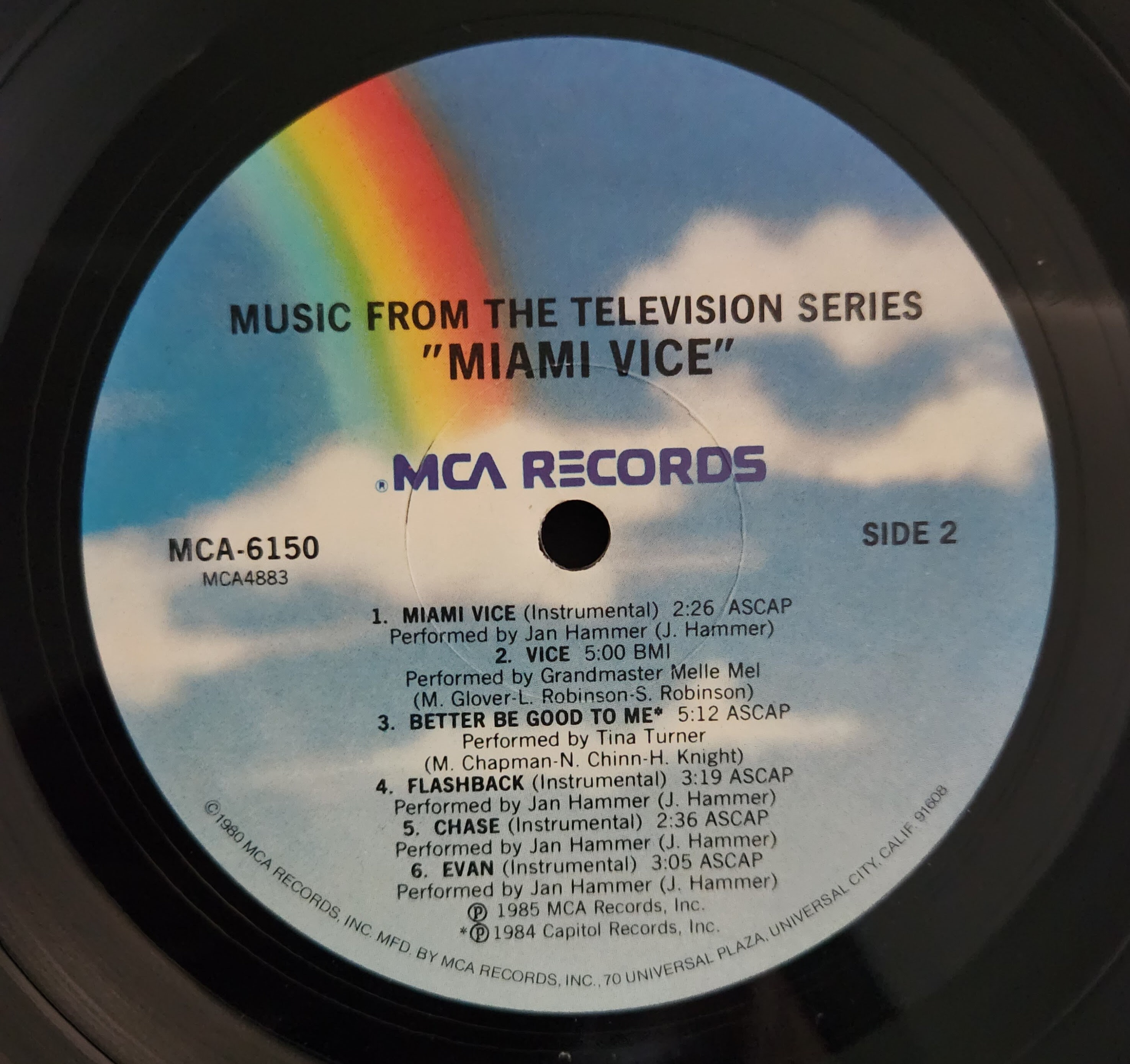 Miami Vice Music From the Television Series. Vintage 1985 Vinyl LP ...