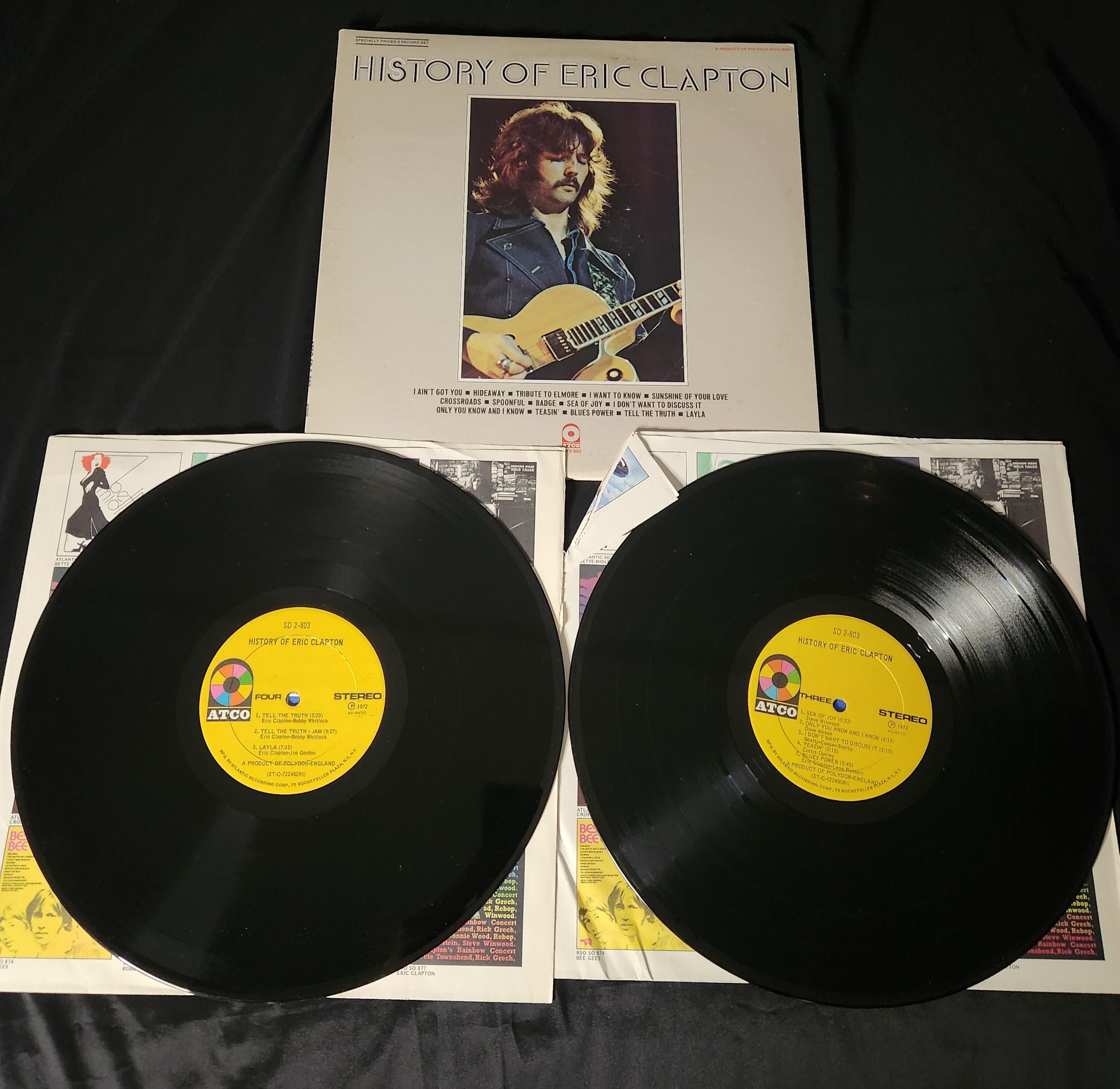Eric Clapton History of Eric Clapton. Vintage 1972 Vinyl LP. FREE ...