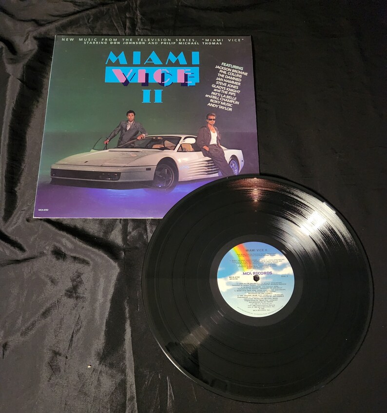 Miami Vice II Music From the Series. Vintage 1986 Vinyl Record. FREE ...