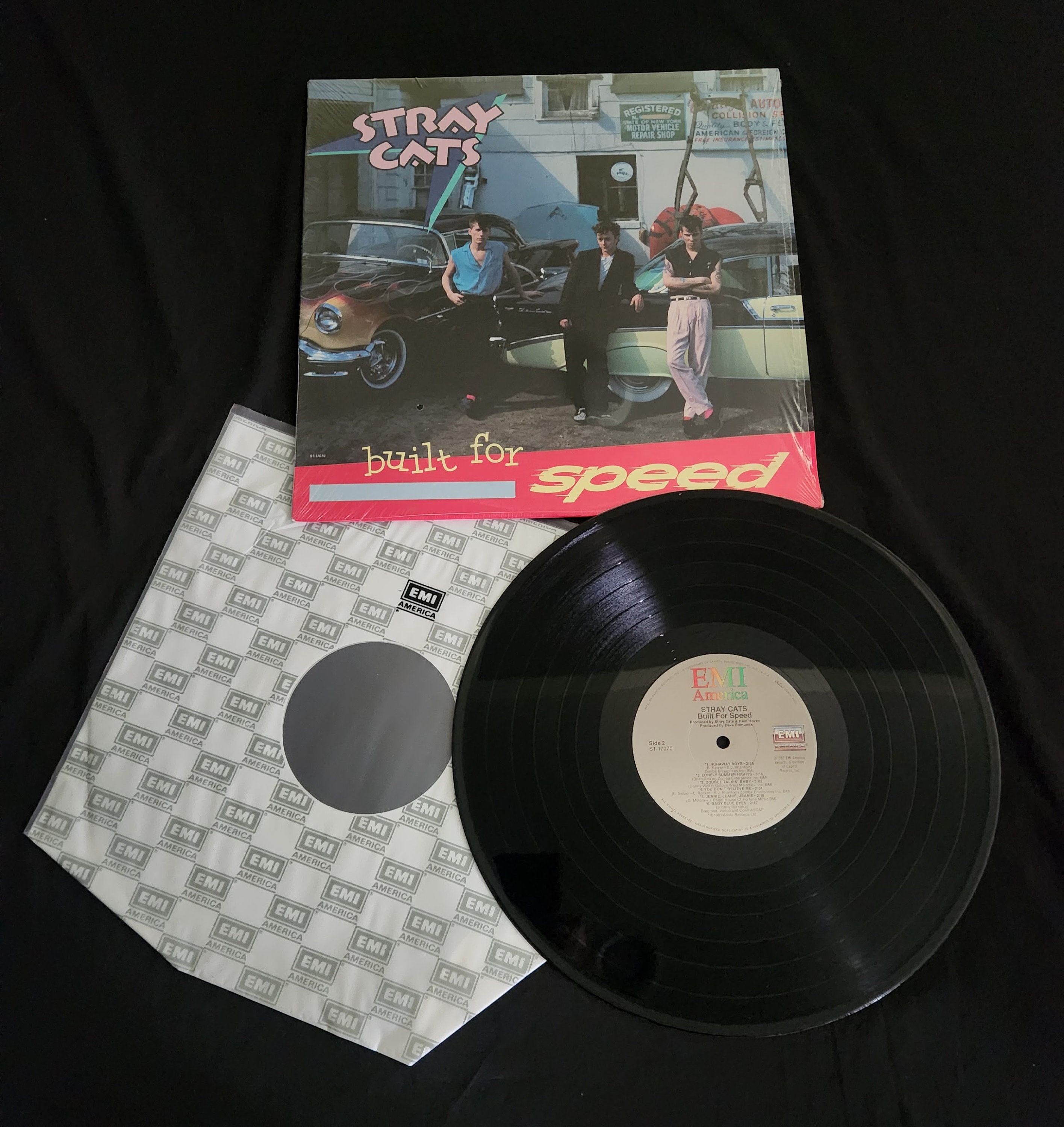 Stray Cats - Built for Speed. Vintage 1982 Vinyl LP. FREE SHIPPING ...