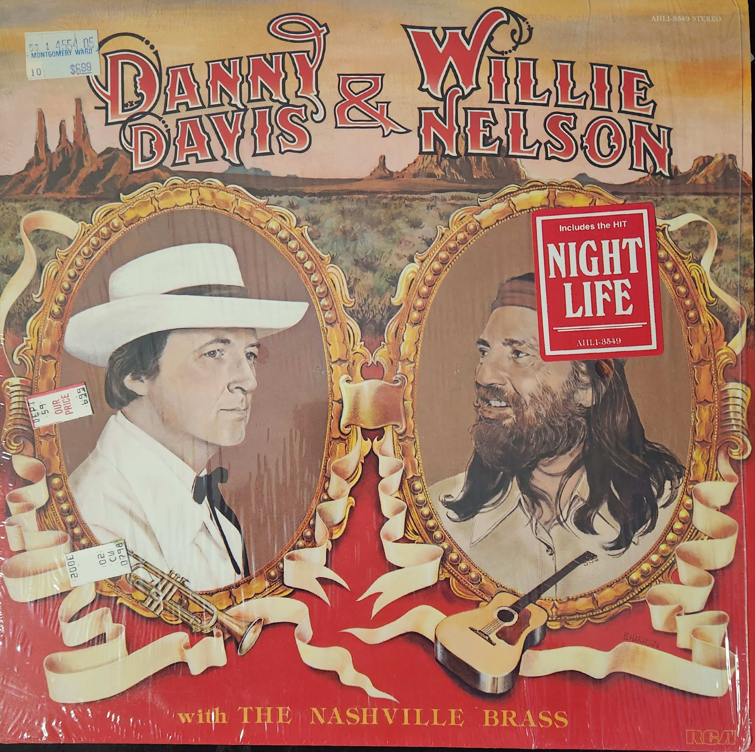 Danny Davis & Willie Nelson With the Nashville Brass. Vintage 1980 ...