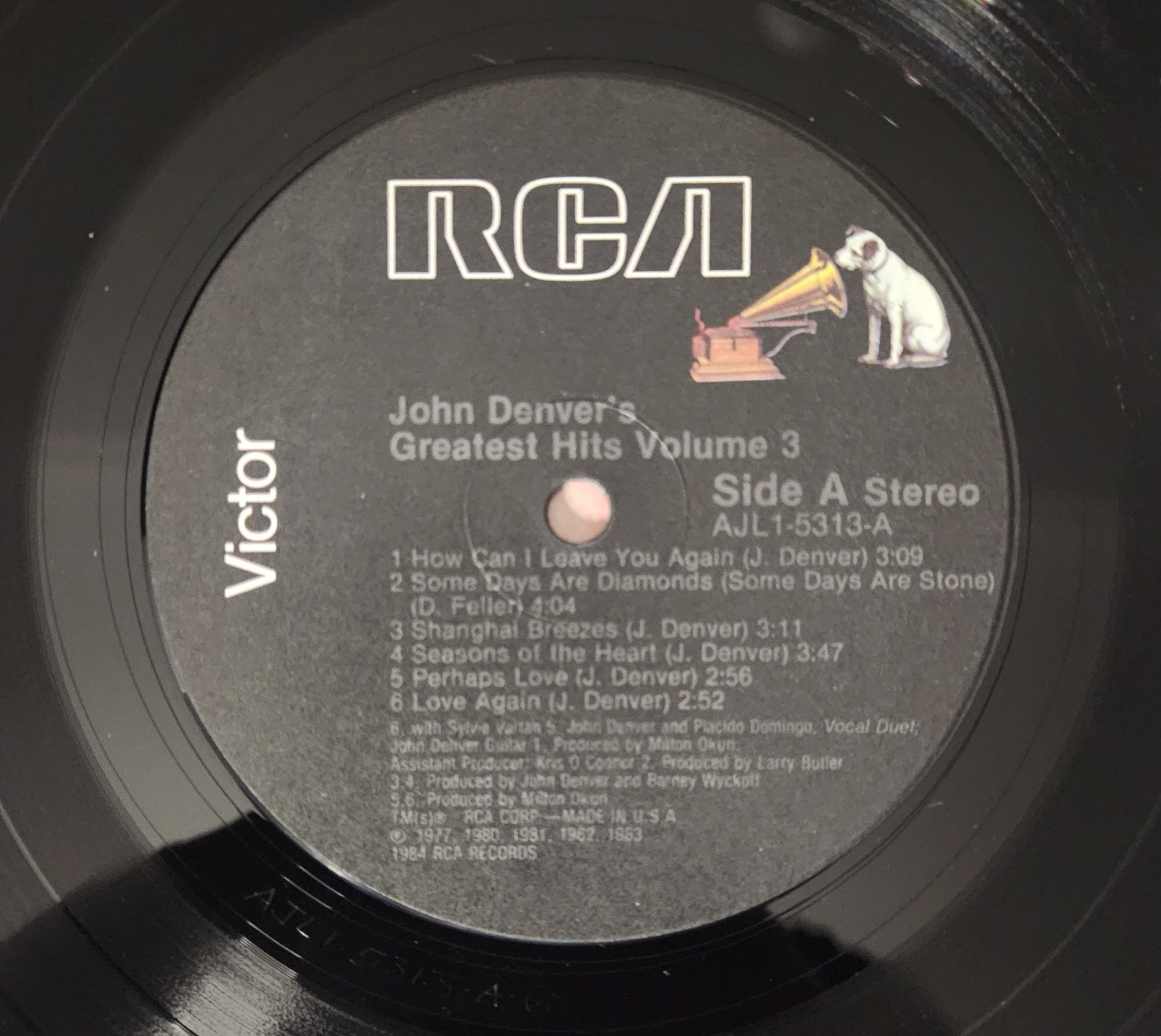 John Denver Greatest Hit's Volume 3. Vintage 1984 Vinyl LP. FREE ...