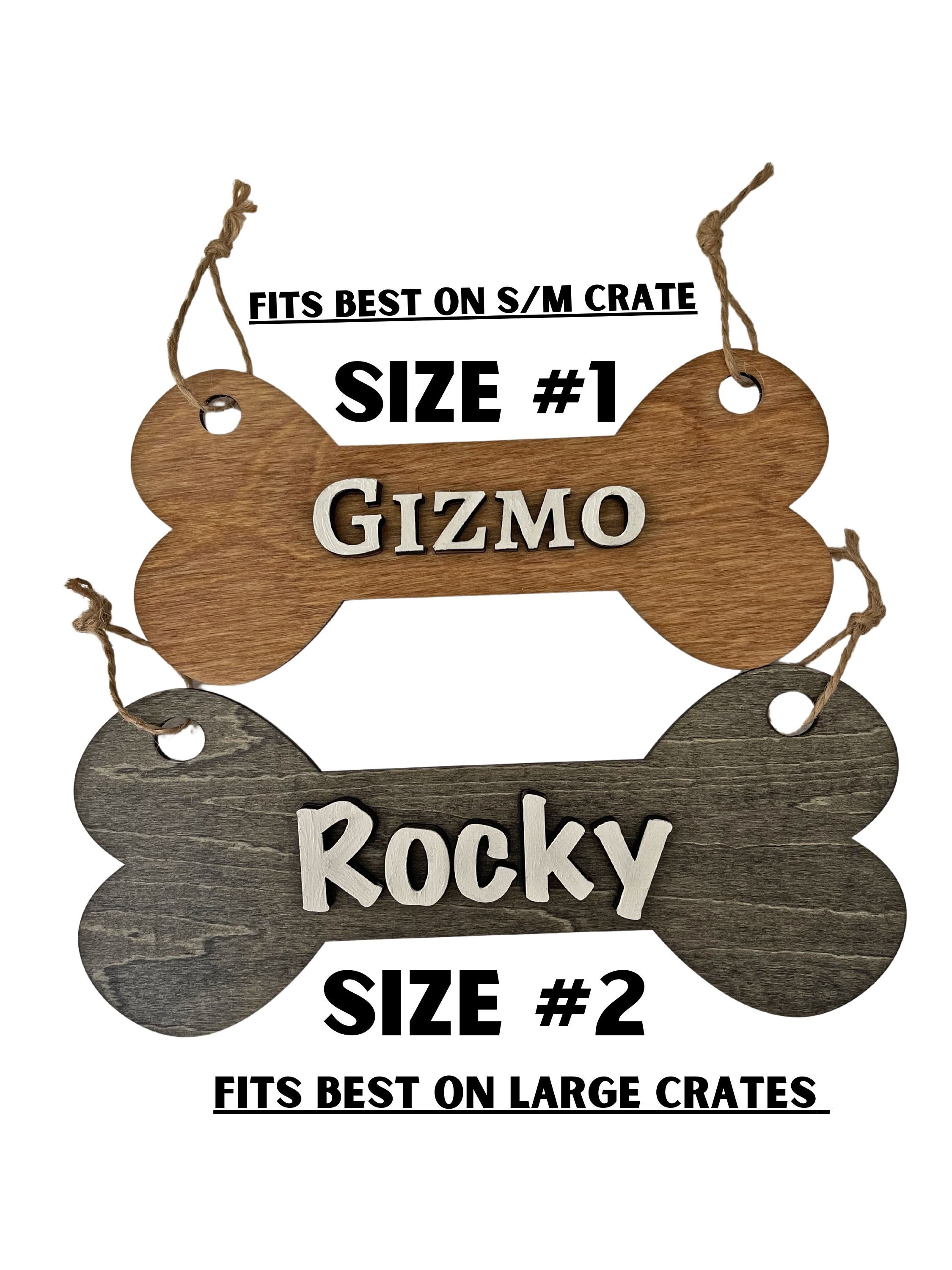 Dog Crate 3D Name Tags - Etsy