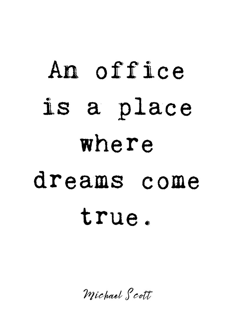 The Office Motivational Quote Print Printable Poster Art Instant ...