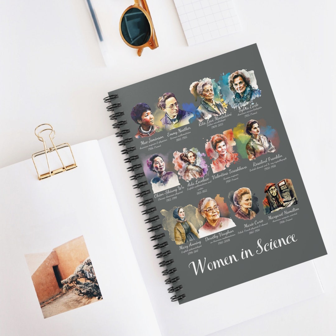 Women in Science Notebook, Women in Stem Engineering Spiral Notebook ...