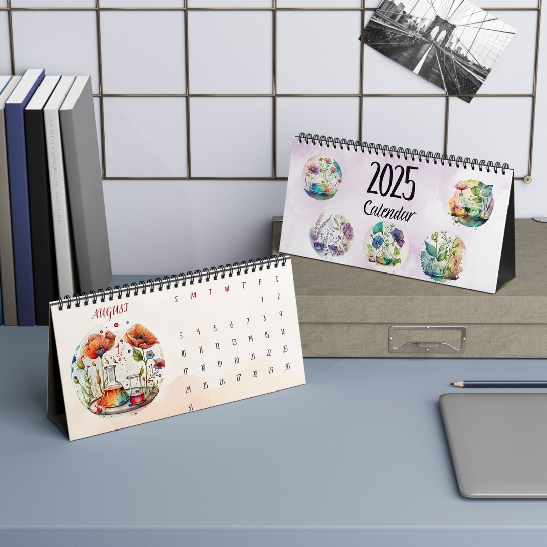 Chemistry Laboratory 2025 Desk Calendar, Biology Chemistry Laboratory ...