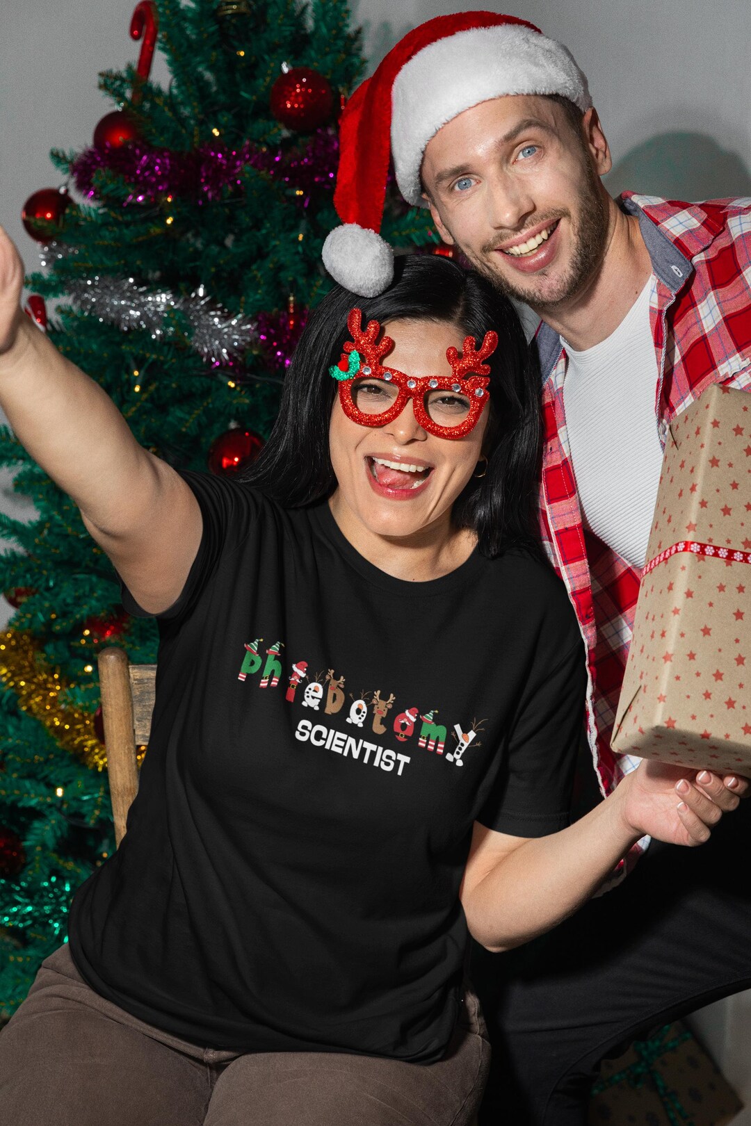 Phlebotomy Christmas Shirt, Personalized Holiday Tee - Etsy