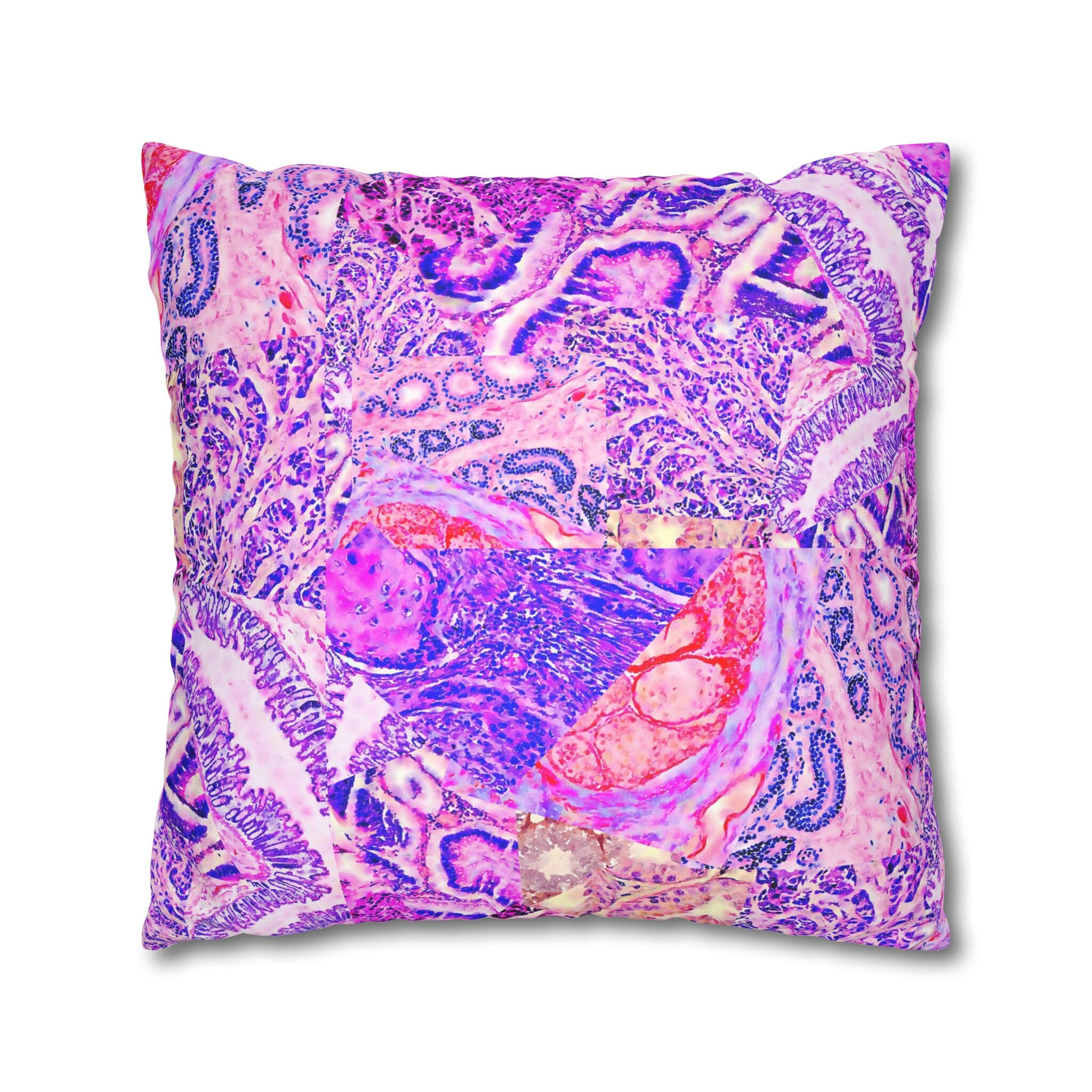 Histology Art Pillow Case: Watercolor Tissue Design, Lab Decor - Etsy