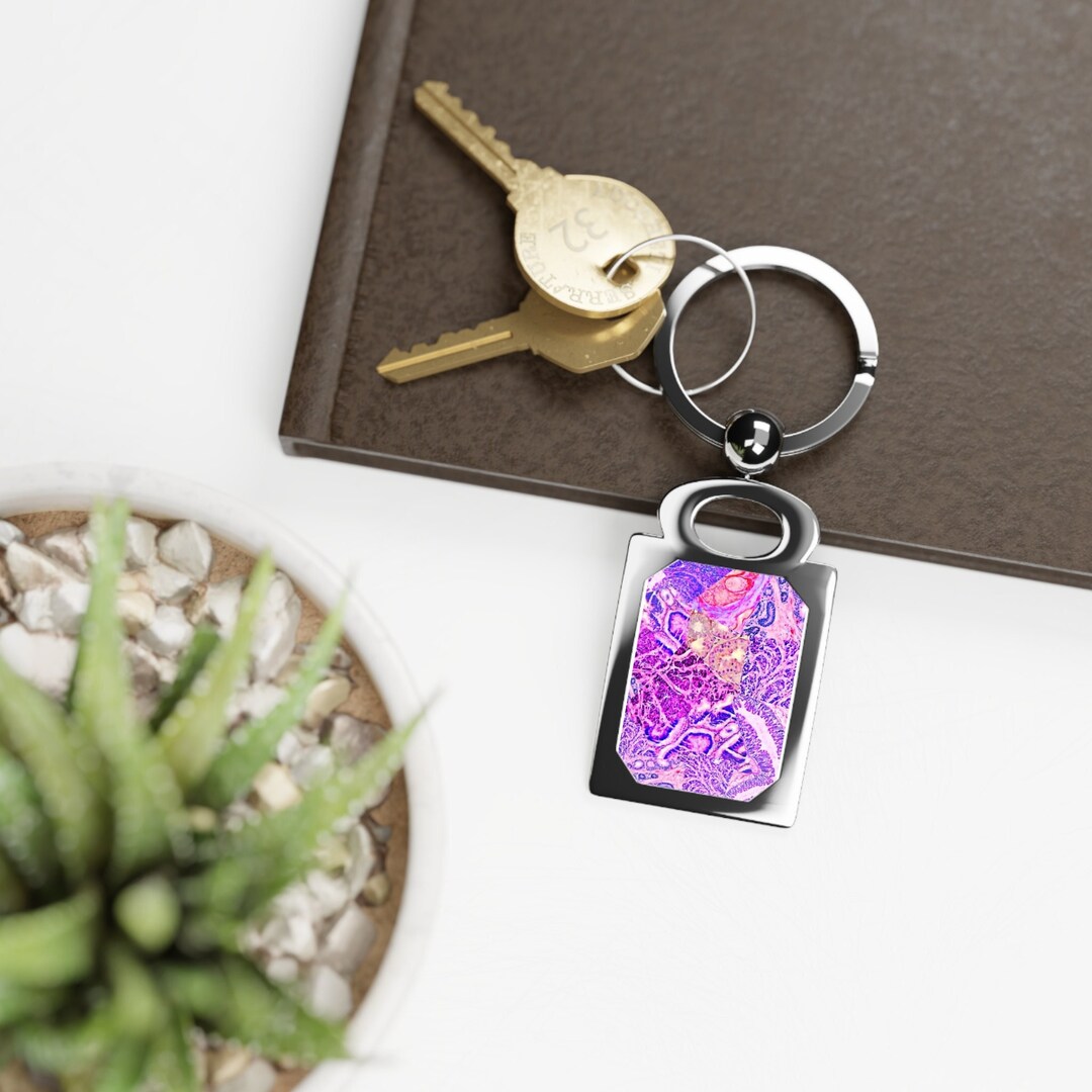Histology Watercolor Art Keychain, Pathology Cytology Keyring ...