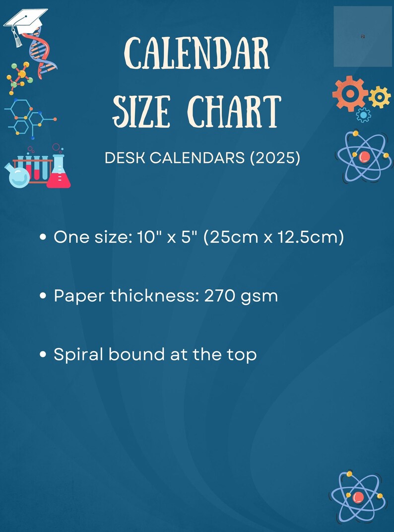 Chemistry Laboratory 2025 Desk Calendar, Biology Chemistry Laboratory ...