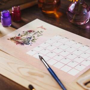 2025 Year Calendar Printable, Monthly Laboratory A4 Pdf PNG Calendar ...