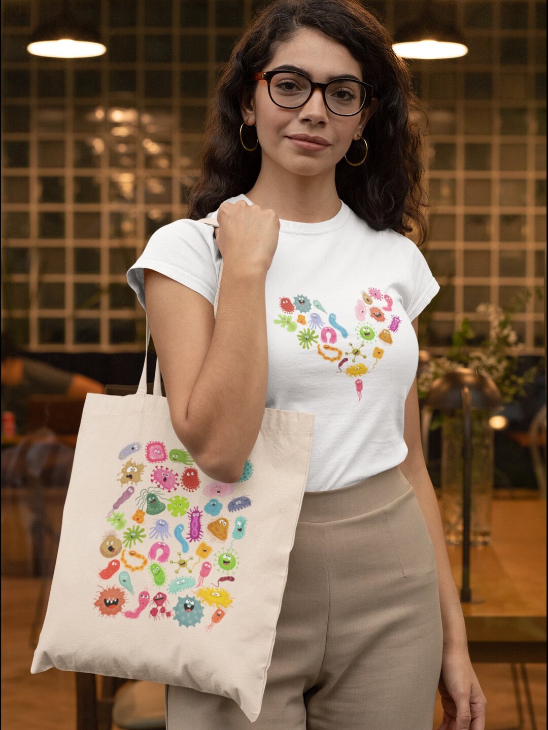 Microbiology Gift Tote Bag New Microbiologist Xmas Bag Biology Fun ...