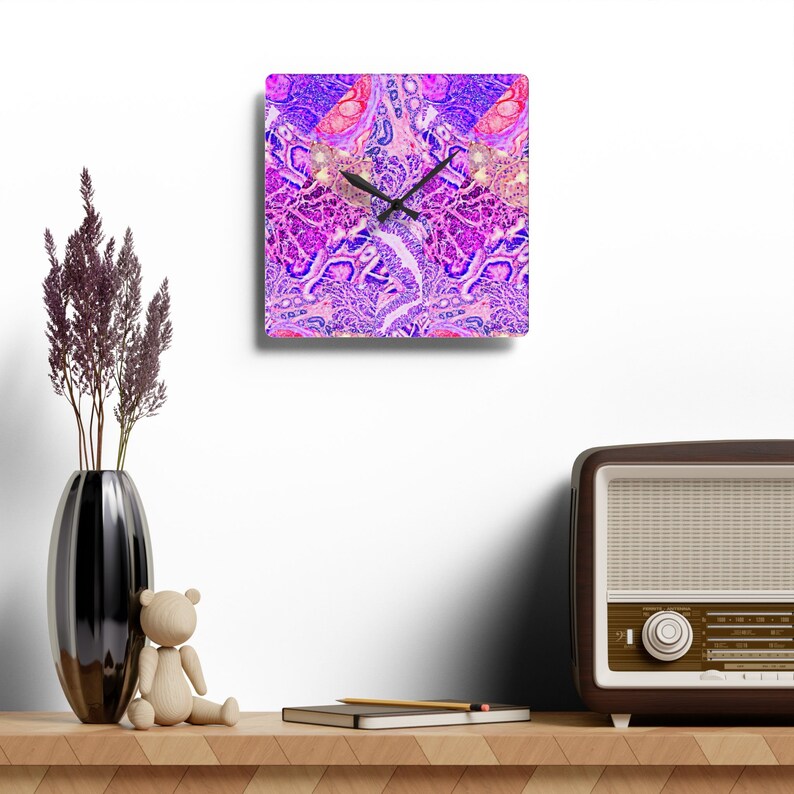 Histology Watercolor Clock: Pathology & Veterinary Office Decor - Etsy