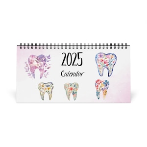 Dental Desk Calendar 2025, Dental Hygienist 2025 Dental Calendar ...