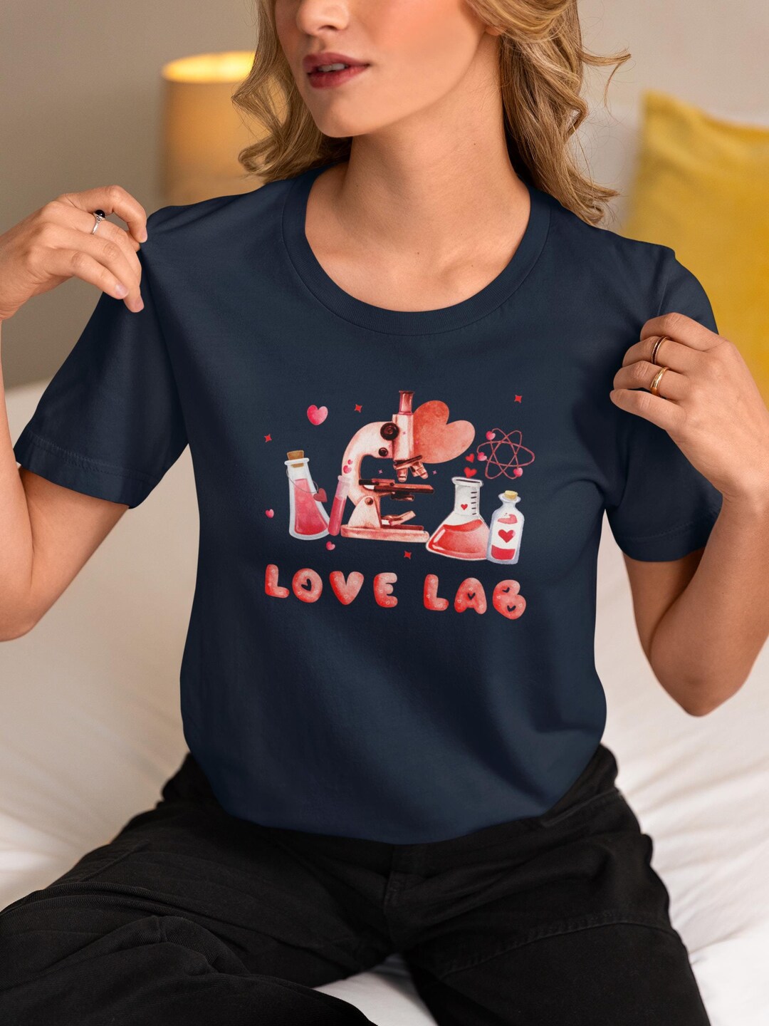 Laboratory Science Valentine Shirt, Chemistry Biology Microbiology ...