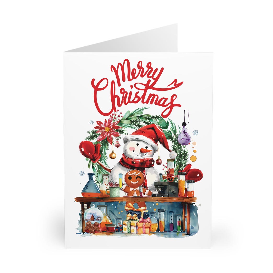 Chemistry Christmas Cards: STEM Teacher Holiday Greeting Cards (set of ...