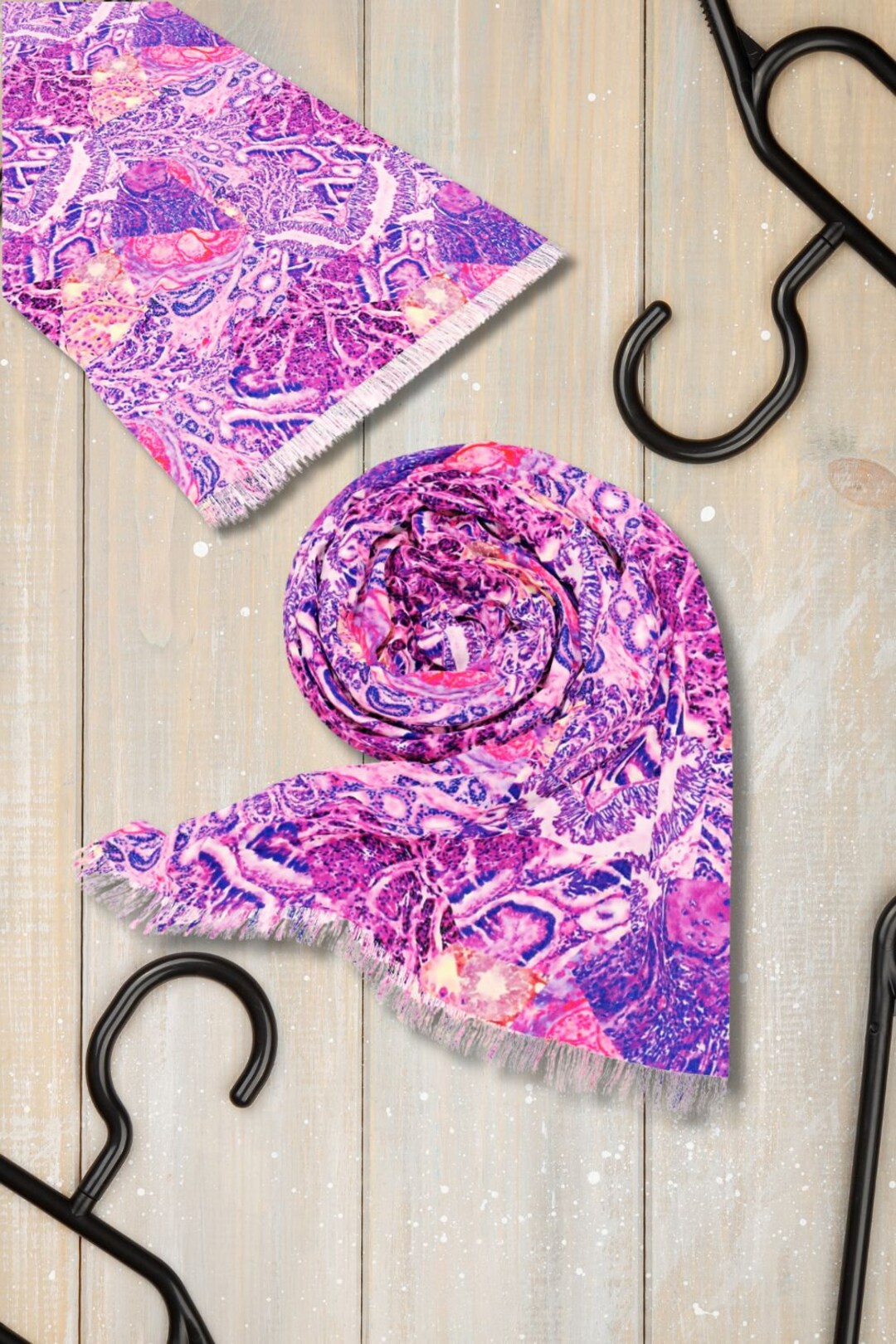 Histology Light Scarf, Histology Watercolor Art Gift for Her, Histotech ...