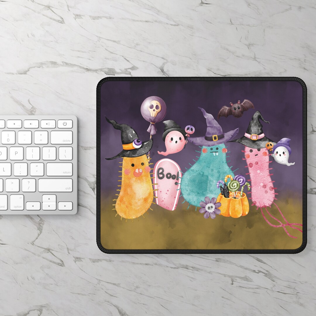 Halloween Microbiology Mouse Pad, Spooky Science Teacher Gift - Etsy