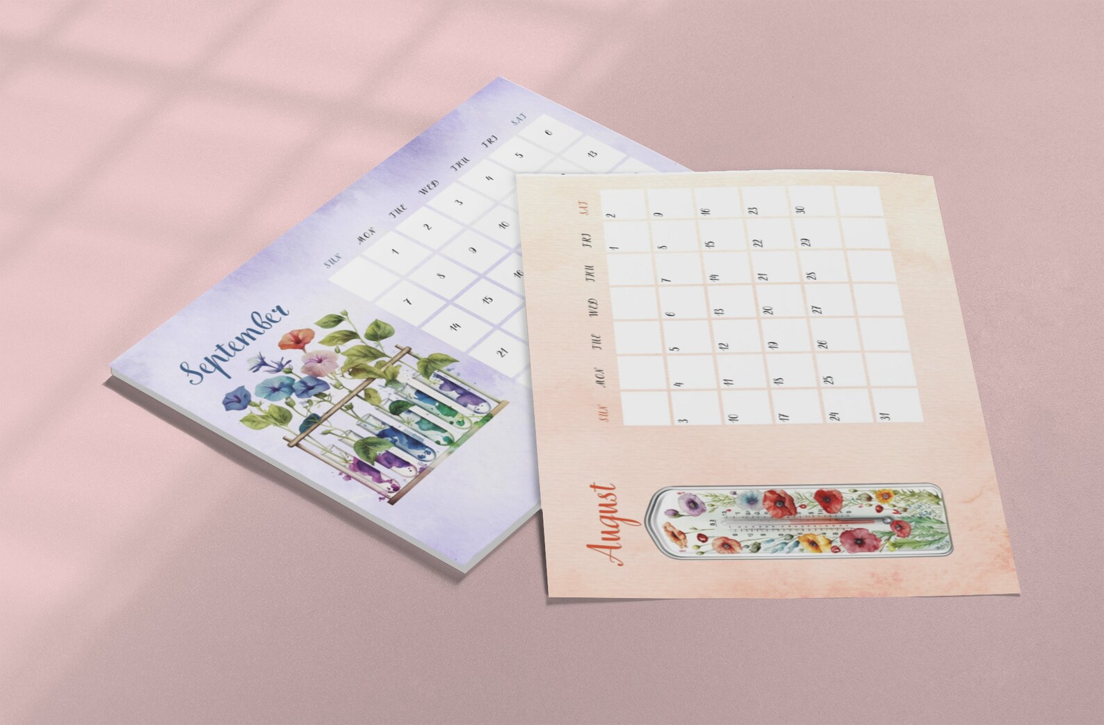 2025 Year Calendar Printable, Monthly Laboratory A4 Pdf PNG Calendar ...