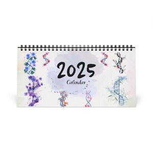DNA Double Helix 2025 Calendar, Molecular Biology Genetics ...