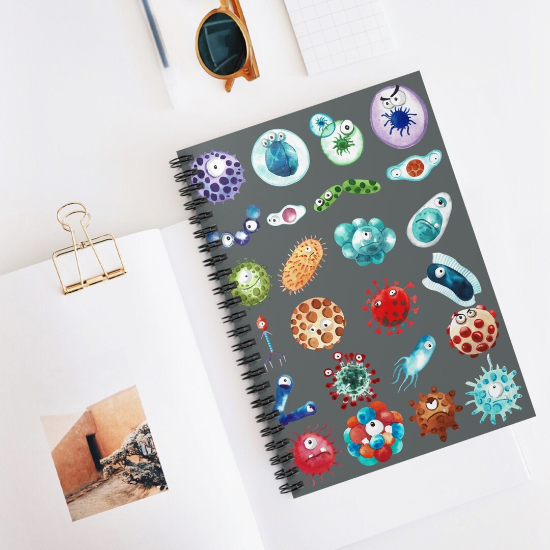 Microbiology Gift Spiral Notebook New Microbiologist Journal Biology ...