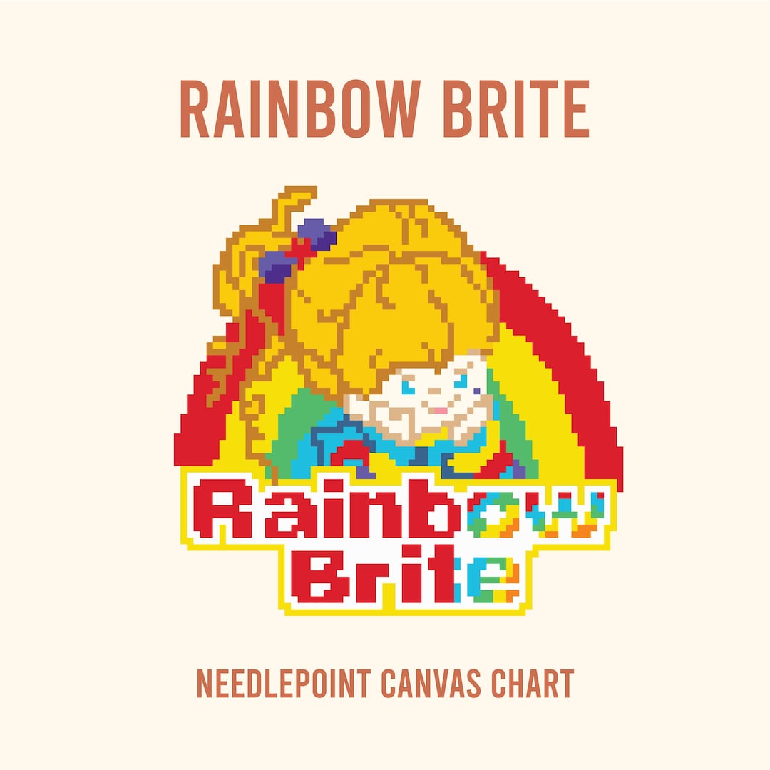 Rainbow Brite Needlepoint Chart - Etsy