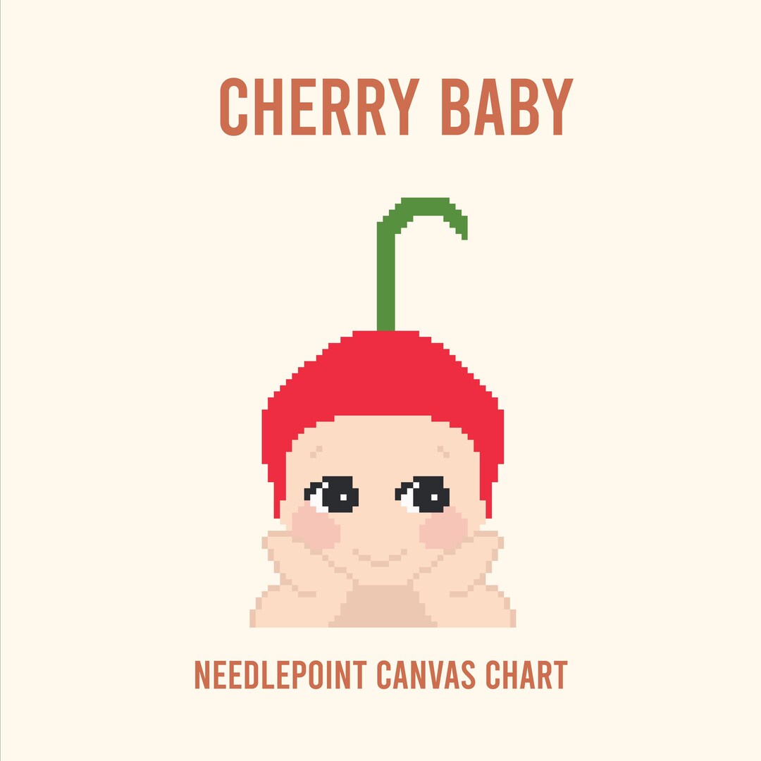 Cherry Baby Needlepoint Chart - Etsy