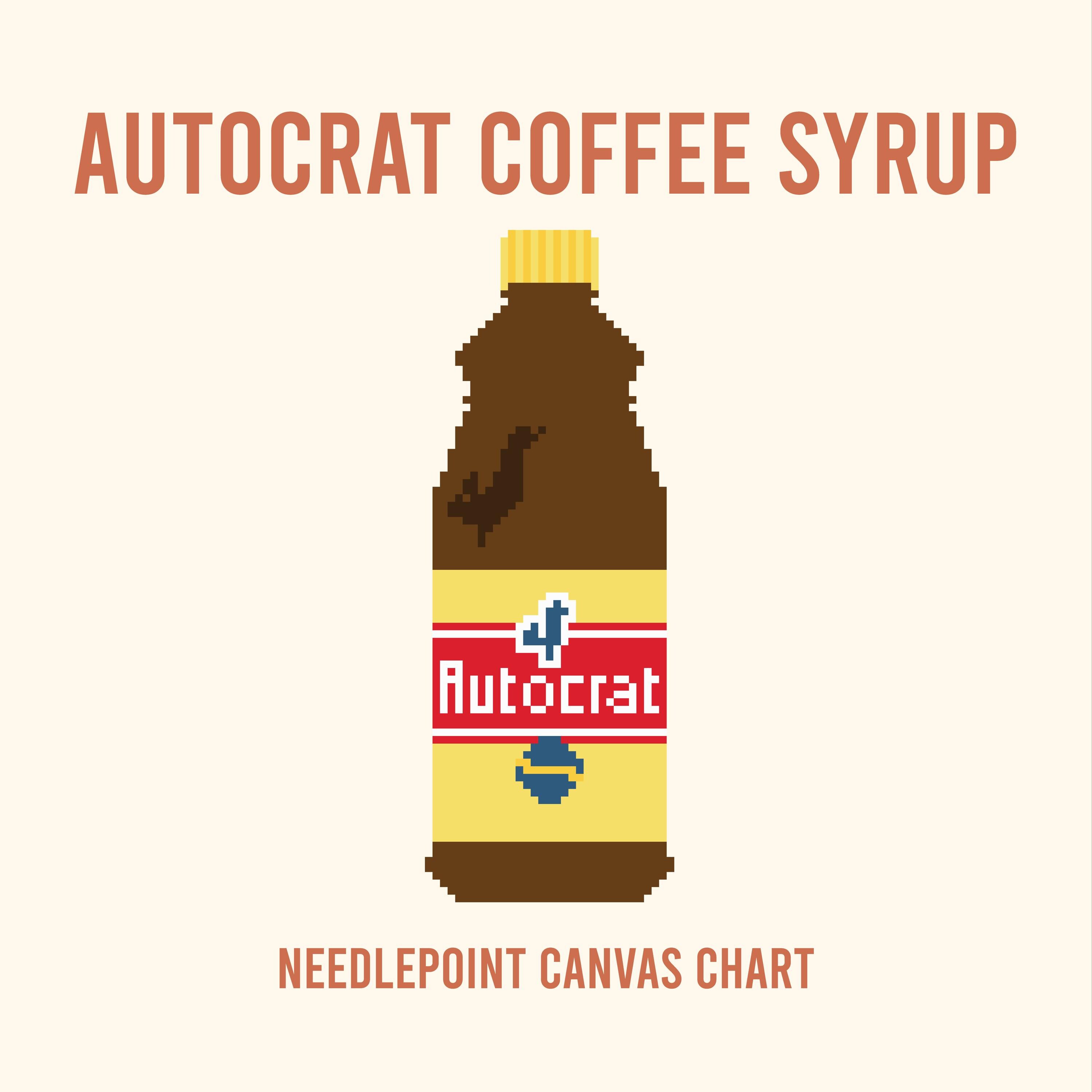 Autocrat Coffee Syrup Needlepoint Chart - Etsy