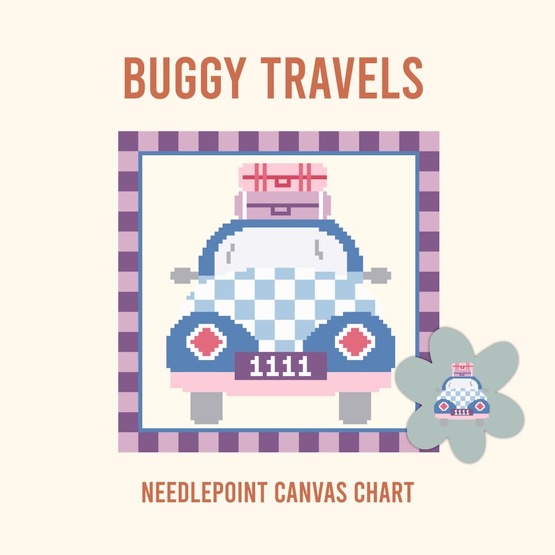 Buggy Travels Needlepoint Chart - Etsy