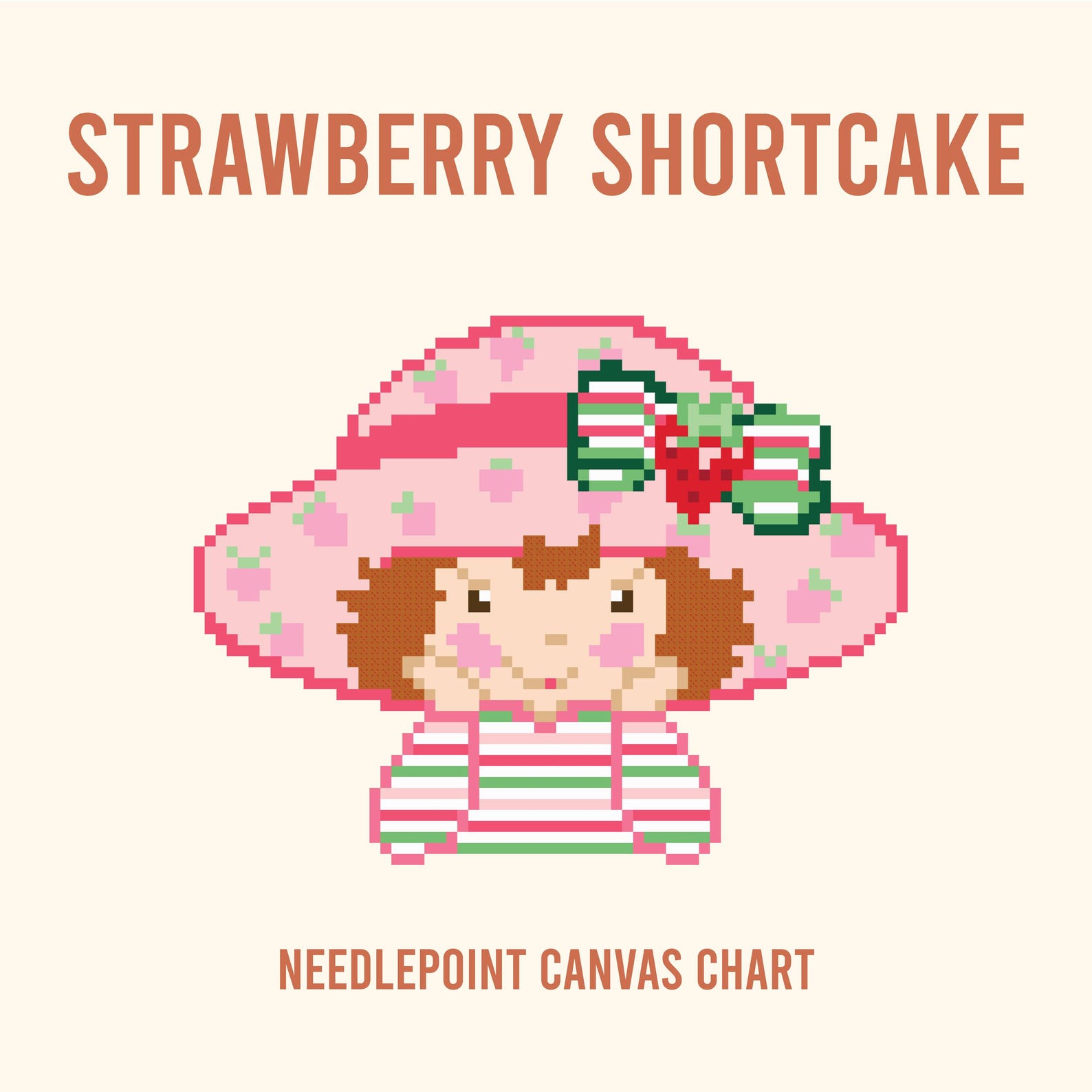Strawberry Shortcake Needlepoint Chart - Etsy