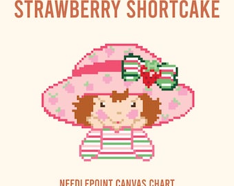 Strawberry Shortcake Needlepoint Chart - Etsy