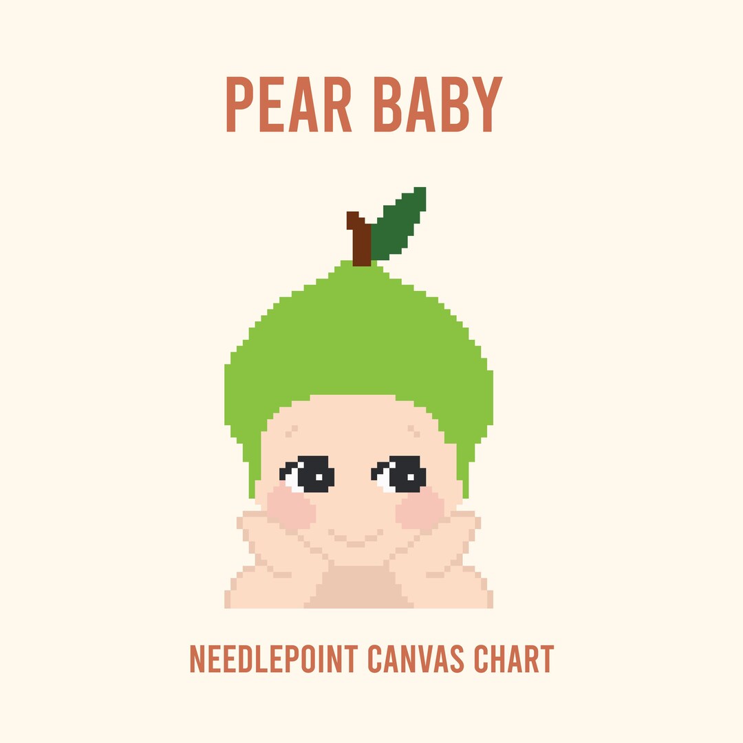 Pear Baby Needlepoint Chart - Etsy